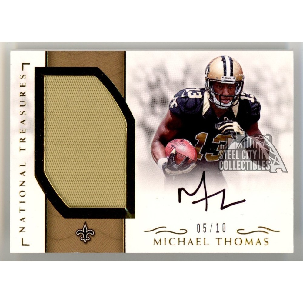 Michael Thomas 2016 Panini National Treasures Autograph Rookie Patch ...