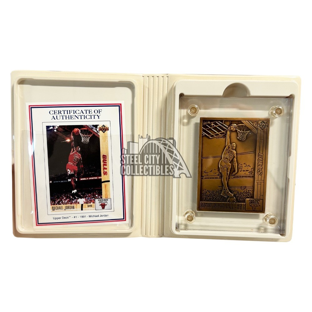 1996 Highland Mint Michael Jordan 1991 Upper Deck #1 Bronze Mint-Card ...