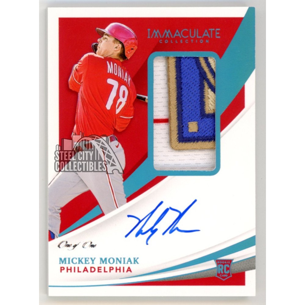 Mickey Moniak 2021 Panini Immaculate Jackie Robinson Day Logo Patch ...