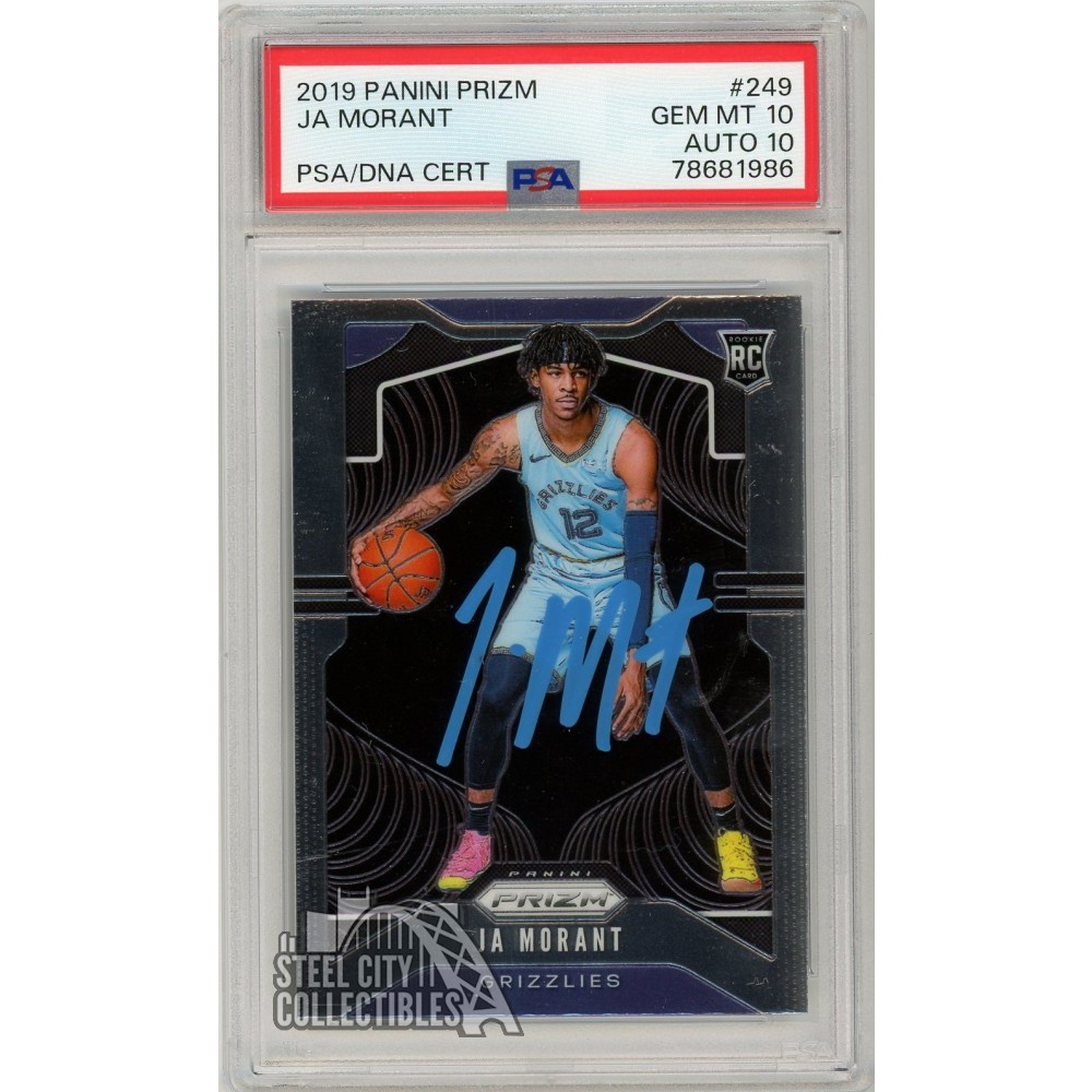 Ja Morant 2019-20 Panini Prizm Autograph Rookie Card #249 PSA 10 PSA ...