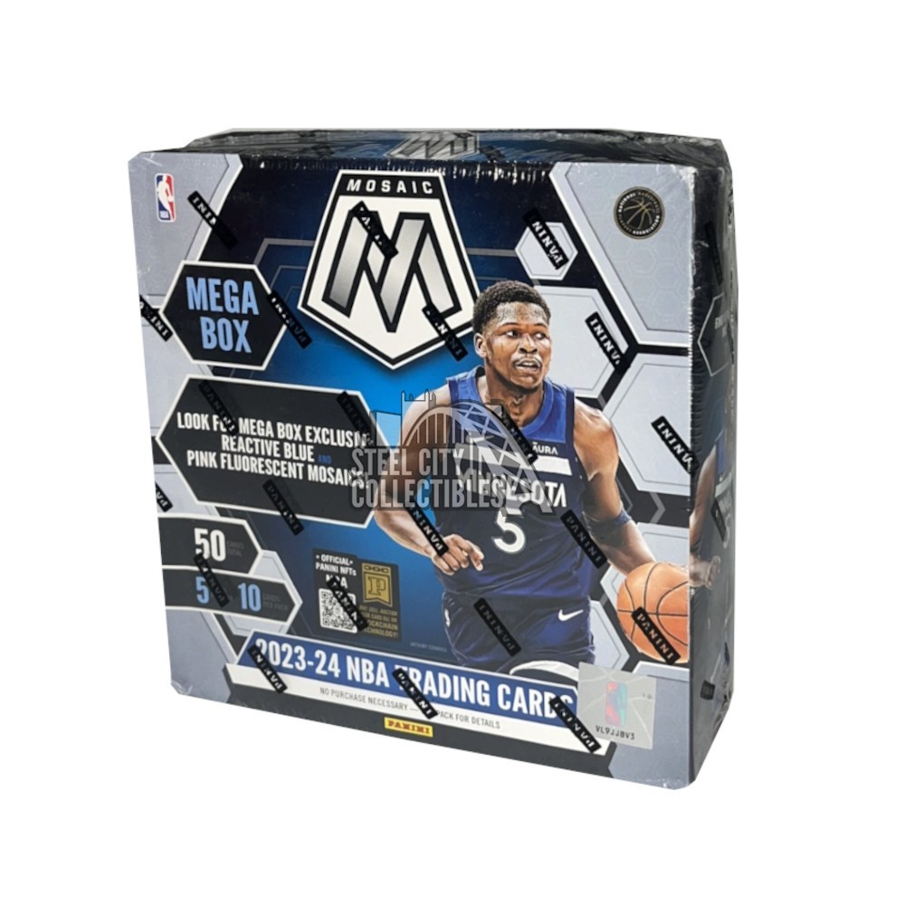 2023-24 Panini Mosaic Basketball Mega Box (Blue Parallels) **PLEASE ...