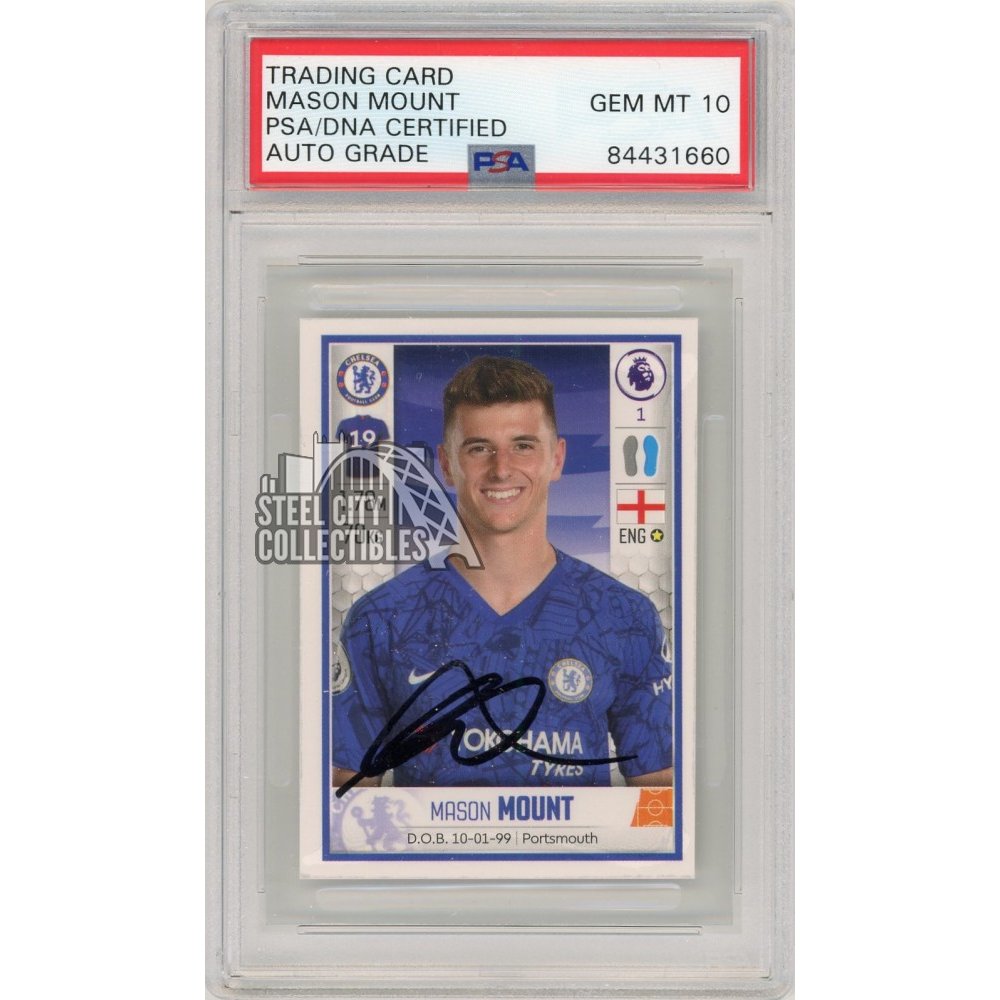 Mason Mount 2020 Panini Football Premier League Autographed Card #183 ...