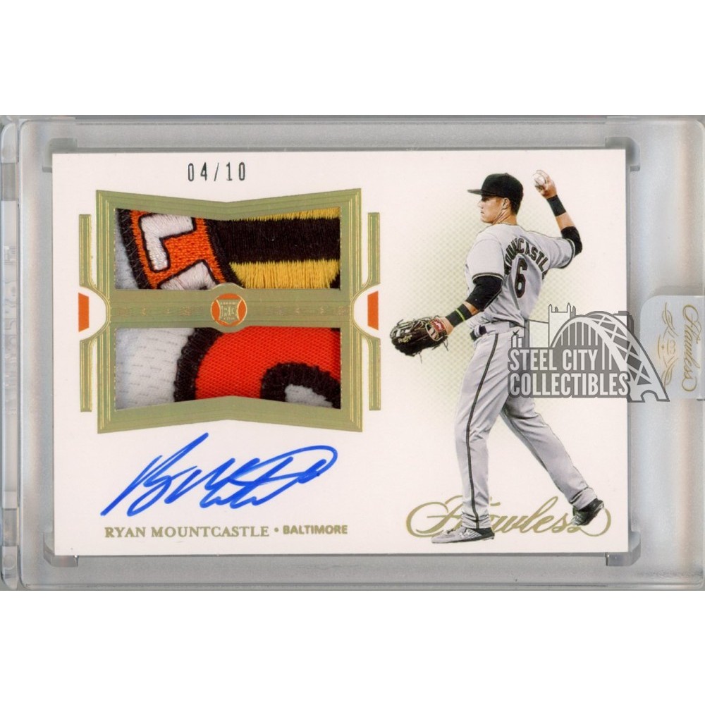 Ryan Mountcastle 2021 Panini Flawless Autograph Rookie Patch Card #RDPA ...