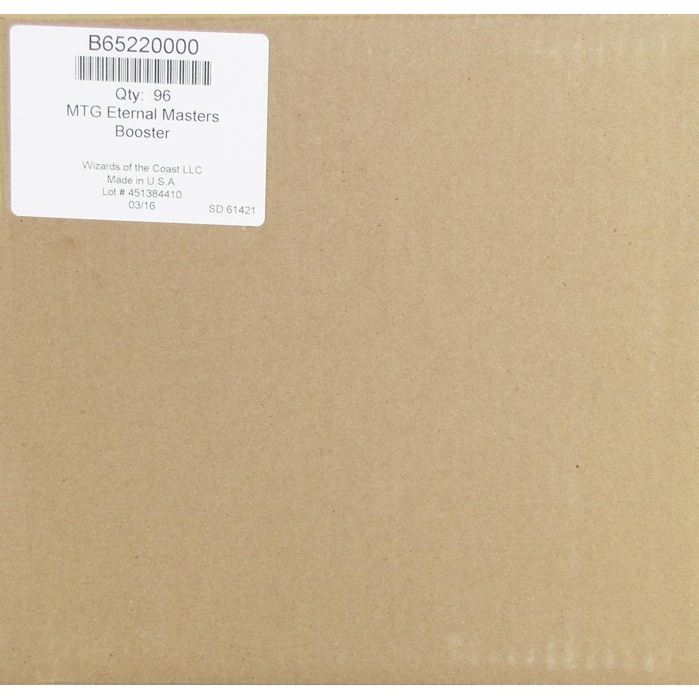 Magic the Gathering Eternal Masters Booster 4-Box Case | Steel City ...