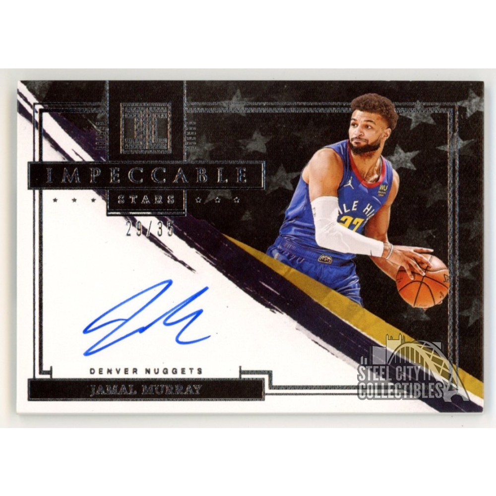 Jamal Murray 2021-22 Panini Impeccable Stars Autograph Card 29/35 ...