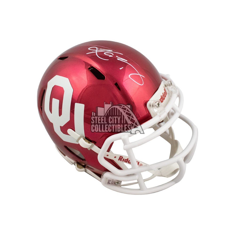 Kyler Murray Autographed Oklahoma Chrome Mini Football Helmet - PSA/DNA ...