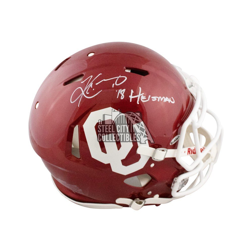 Kyler Murray 18 Heisman Autographed Oklahoma Proline Full-Size Football ...