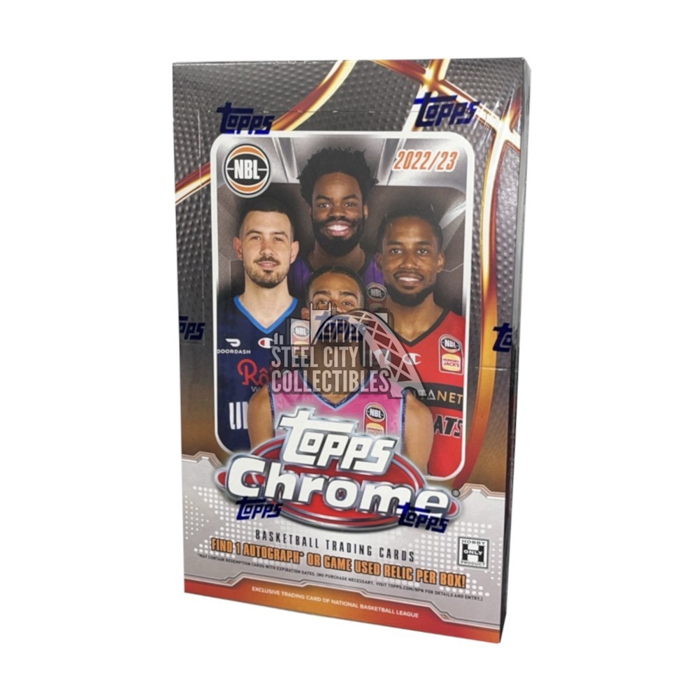 2022-23 Topps NBL Chrome Basketball Hobby Box | Steel City Collectibles