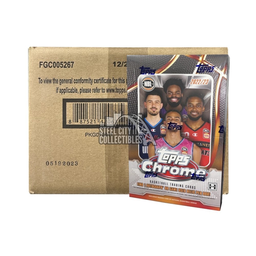 2022-23 Topps NBL Chrome Basketball Hobby 12-Box Case | Steel City ...