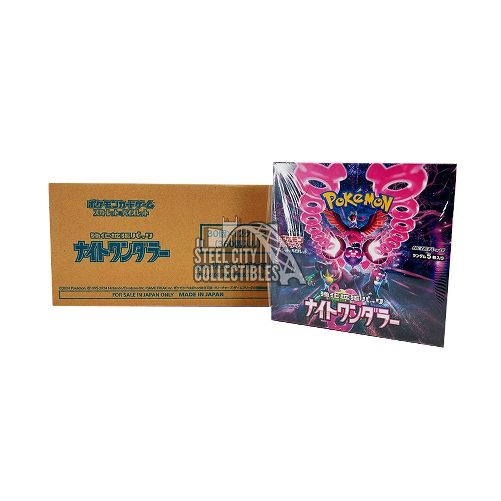Pokemon Scarlet & Violet Night Wanderer Japanese Booster 12-Box Case ...