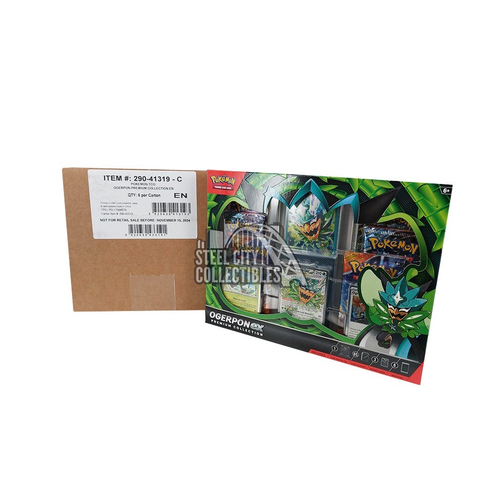 Pokemon Ogerpon ex Premium Collection 6-Box Case | Steel City Collectibles