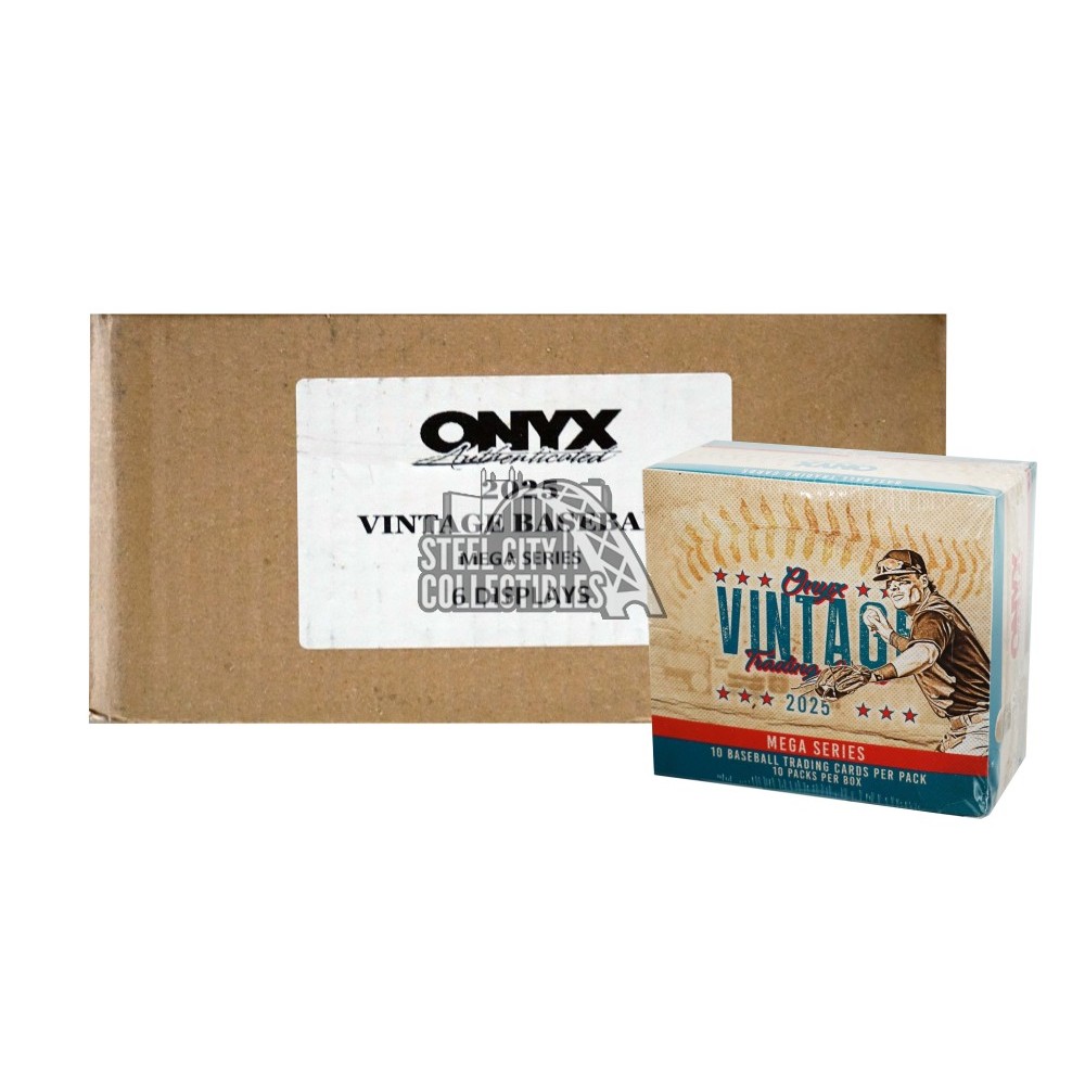 2025 Onyx Vintage Baseball Hobby Mega 6-Box Case | Steel City Collectibles