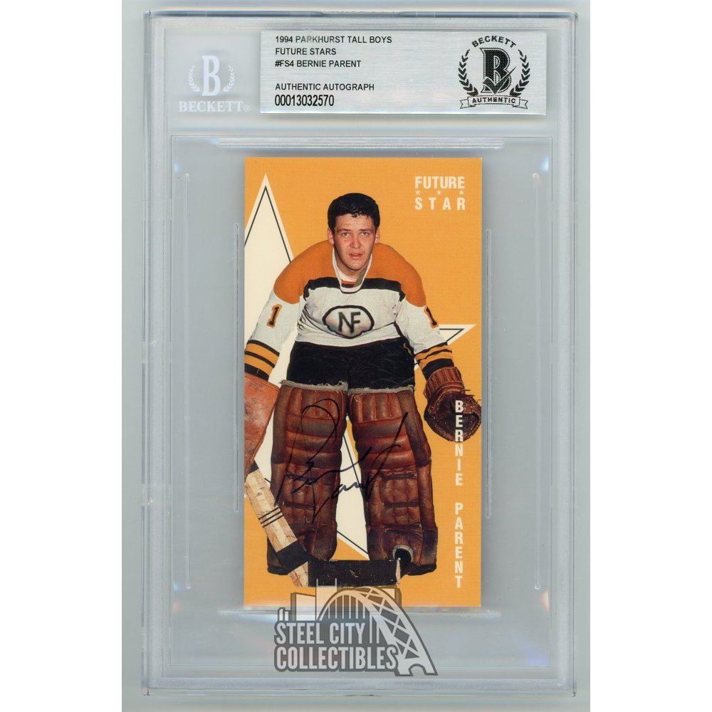 Bernie Parent 1994 Parkhurst Tall Boys Future Stars Autographed Card # ...
