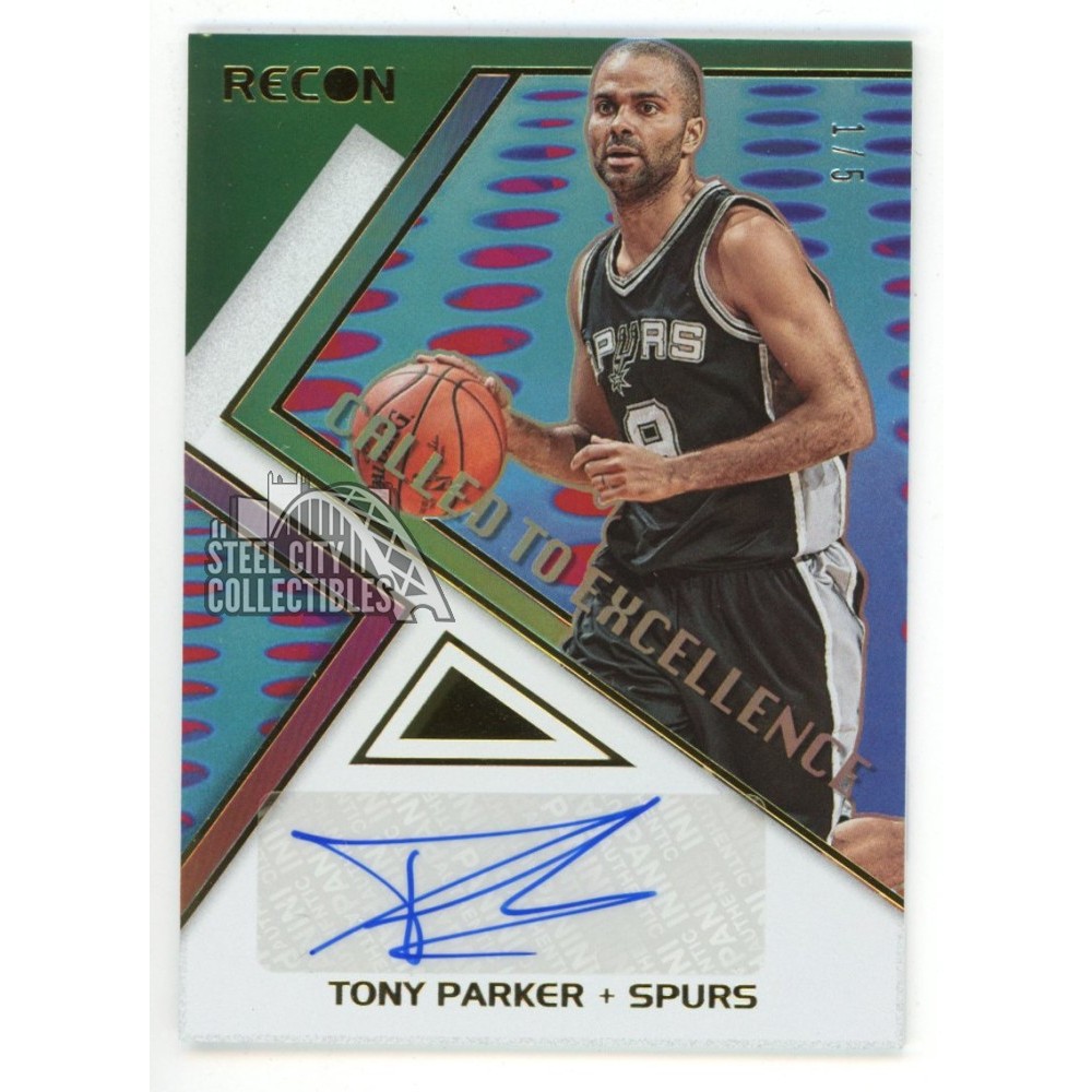 Tony Parker 2021-22 Panini Recon Called To Excellence Autograph Card 1/ ...