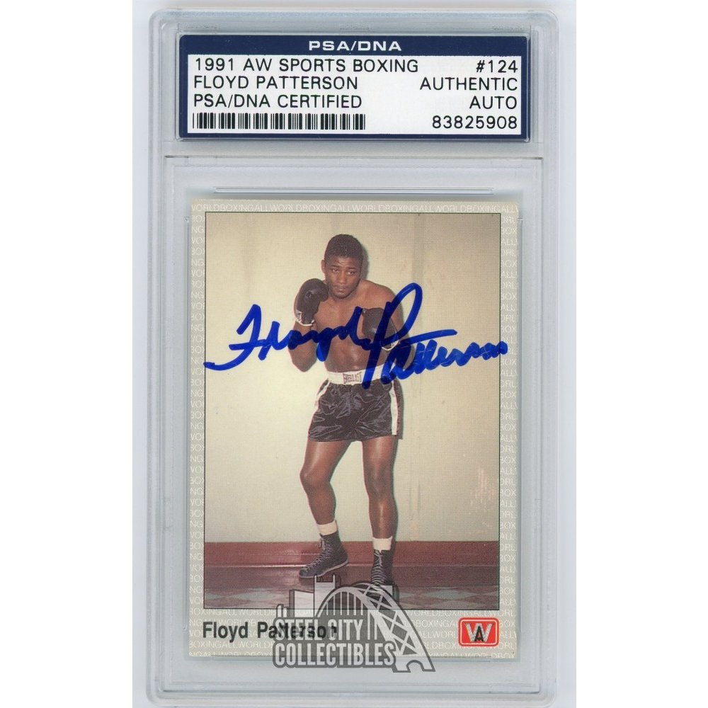 Floyd Patterson 1991 AW Sports Boxing Autograph Auto Card #124 - PSA ...