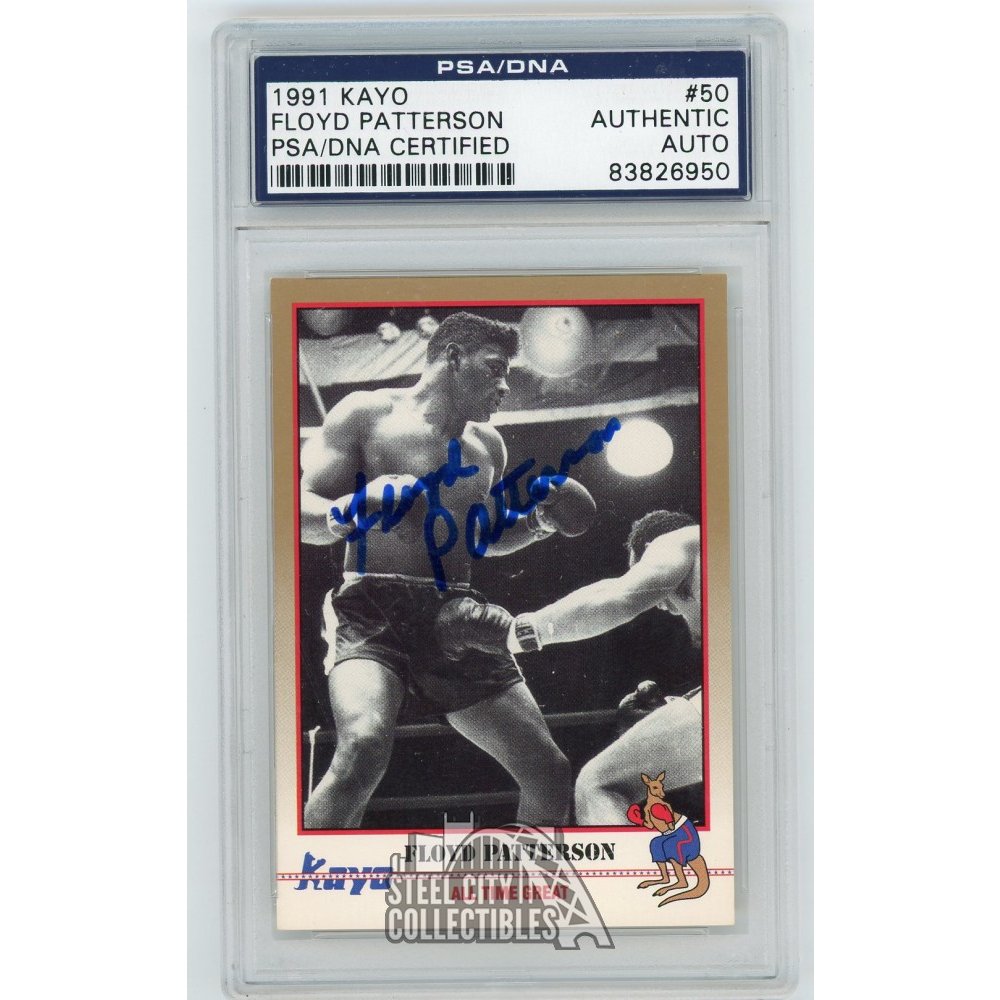 Floyd Patterson 1991 Kayo Autograph Auto Card #50 - PSA/DNA Blue Ink ...