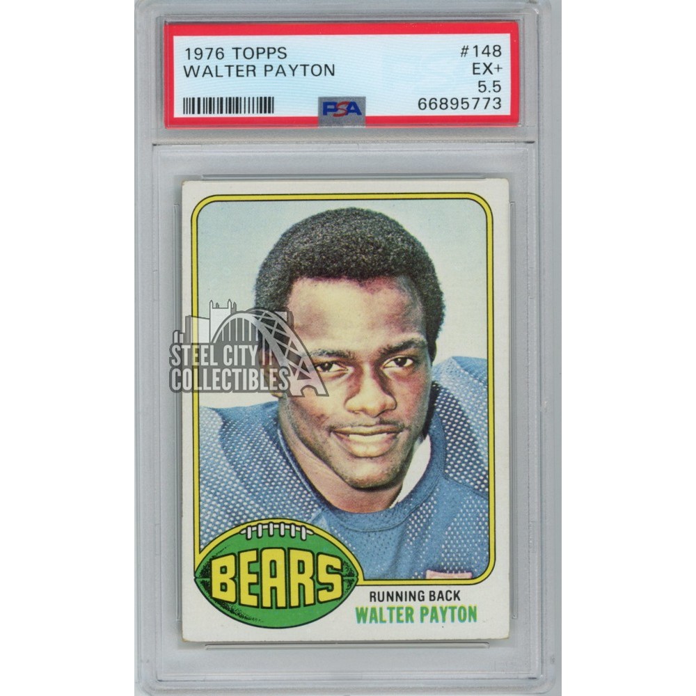 Walter Payton 1976 Topps Rookie Card #148 PSA 5.5 EX+ | Steel City Collectibles