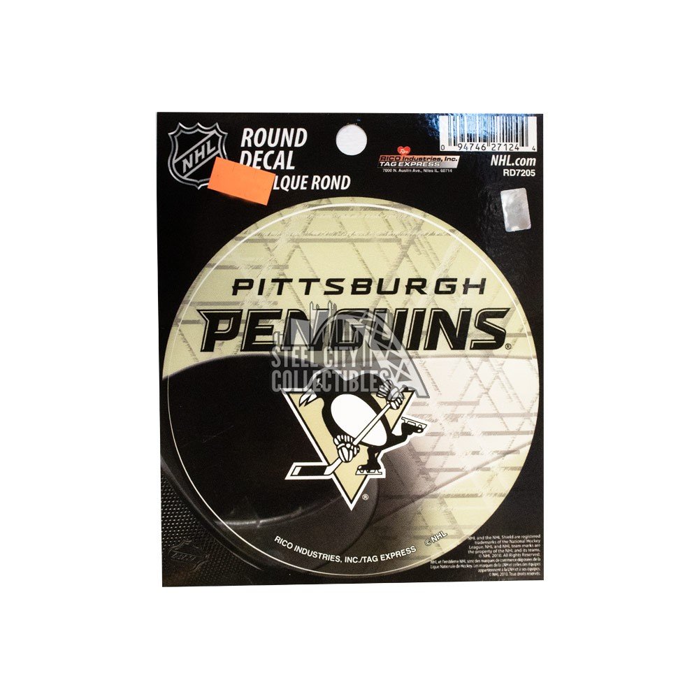 Pittsburgh Penguins Round Logo Decal 4.5" | Steel City Collectibles