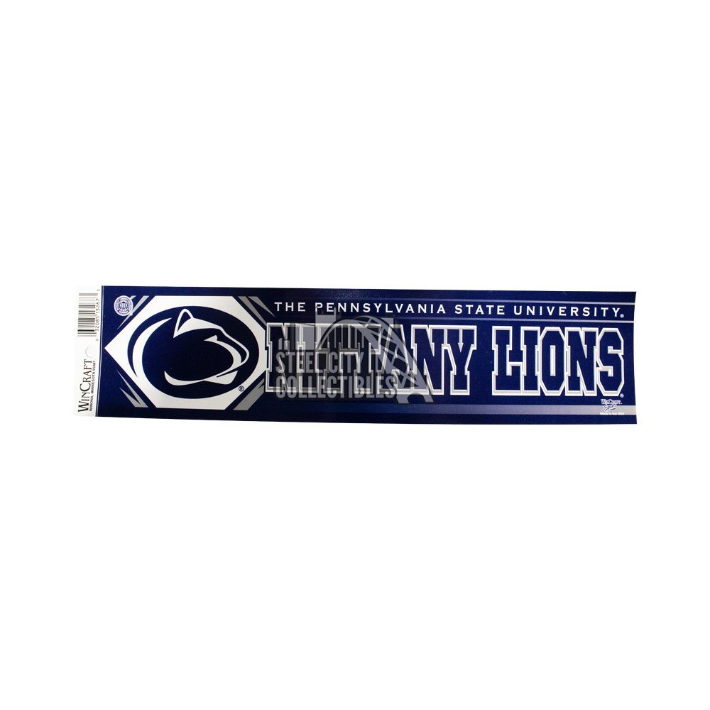 Penn State Blue Bumper Sticker 3"x12" | Steel City Collectibles