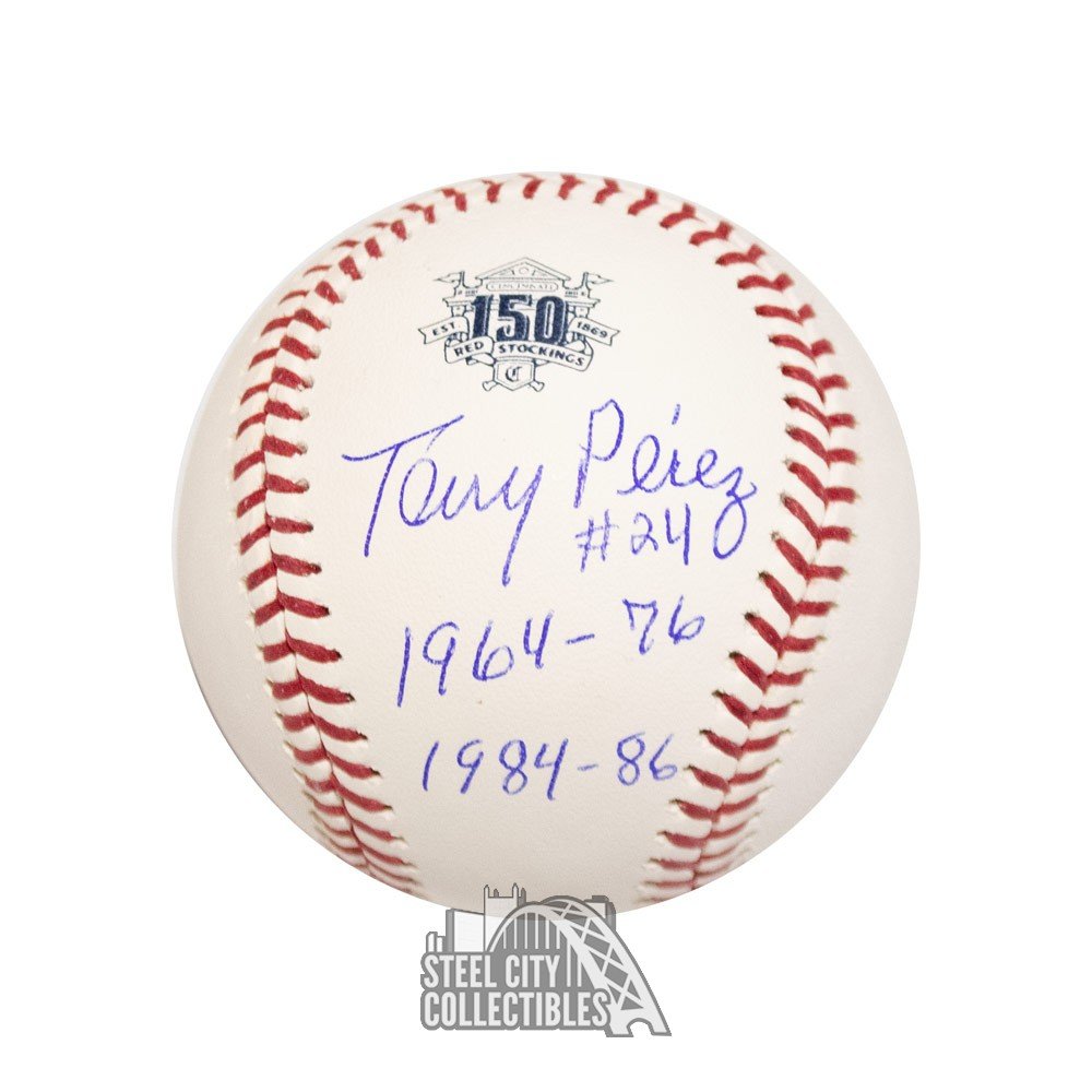 Tony Perez Autographed Official MLB Baseball - PSA/DNA COA (Inscription ...