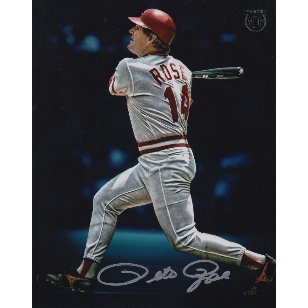 Pete Rose Autographed 8x10 Photo - 2017 National Panini VIP | Steel ...