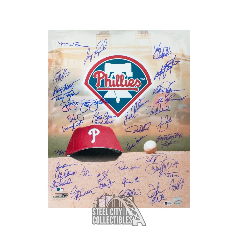 Phillies Greats Autographed 16x20 Photo (39 Signatures) - BAS LOA ...