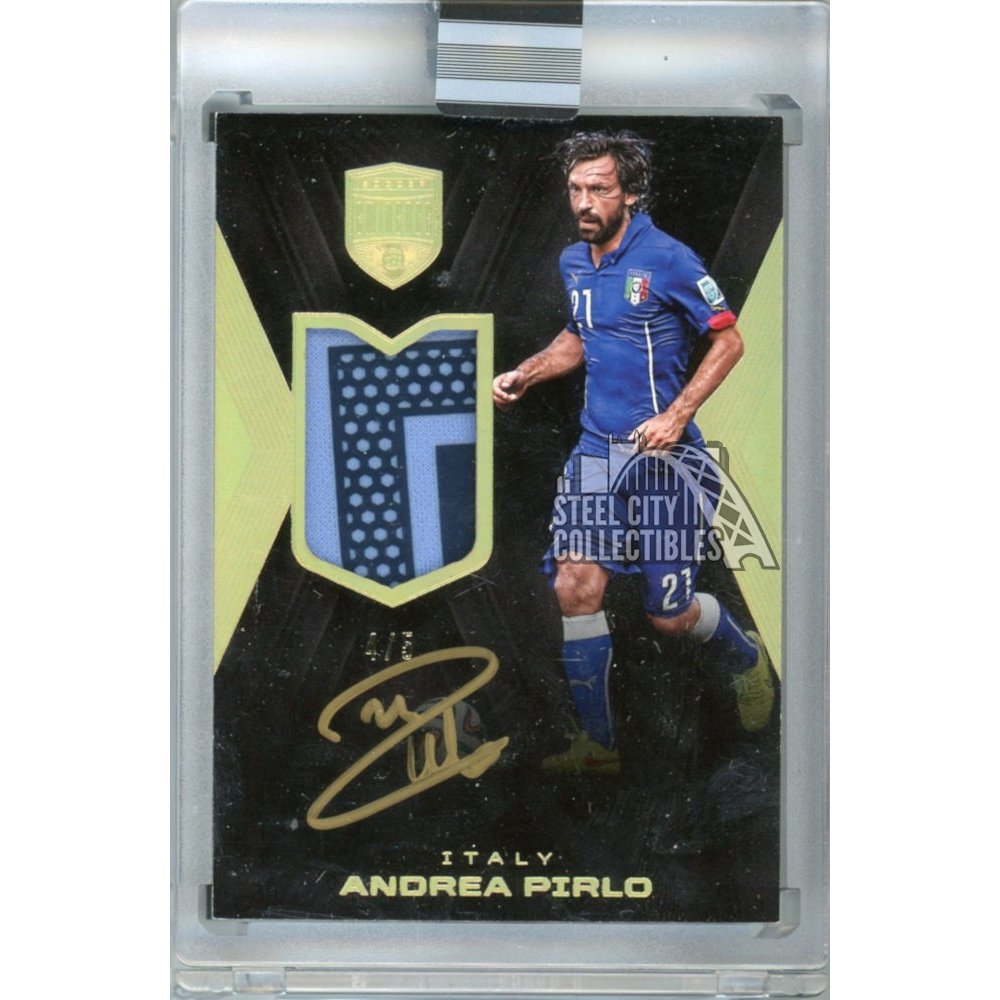 Andrea Pirlo 2018 Panini Eminence Italy P-AP Patch Autograph 4/5 ...