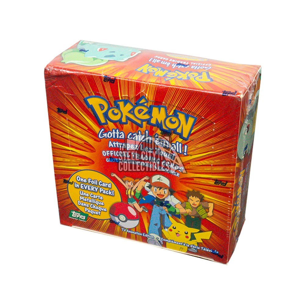 Topps Pokemon Series 1 TV Animation Edition Box - FRENCH - Green Logo | Steel City Collectibles