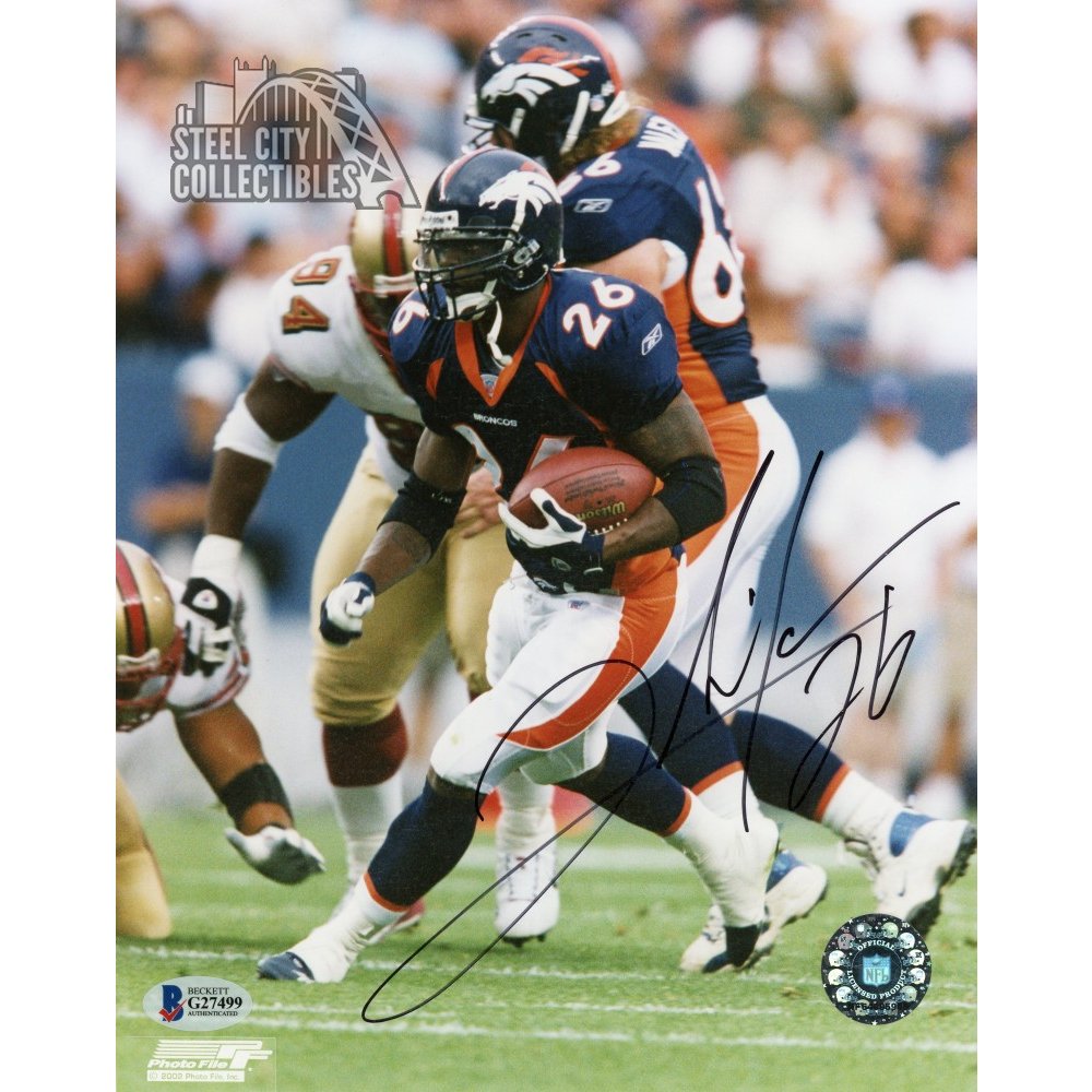 Clinton Portis Autographed Denver Broncos 8x10 Photo - BAS COA (F ...