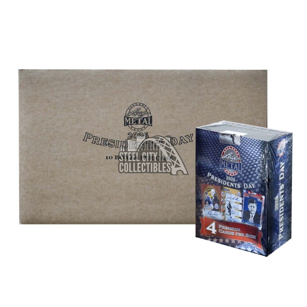 2026 Leaf Presidents' Day Hobby 10-Box Case | Steel City Collectibles