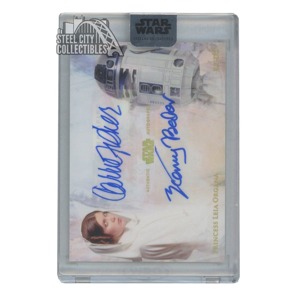 Carrie Fisher Princess Leia R2-D2 2018 Topps Star Wars Stellar ...