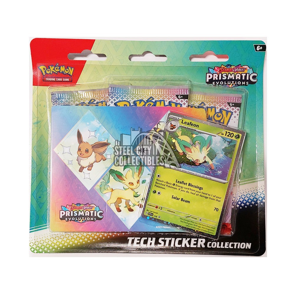 Pokemon Scarlet & Violet Prismatic Evolutions Tech Sticker Collection ...
