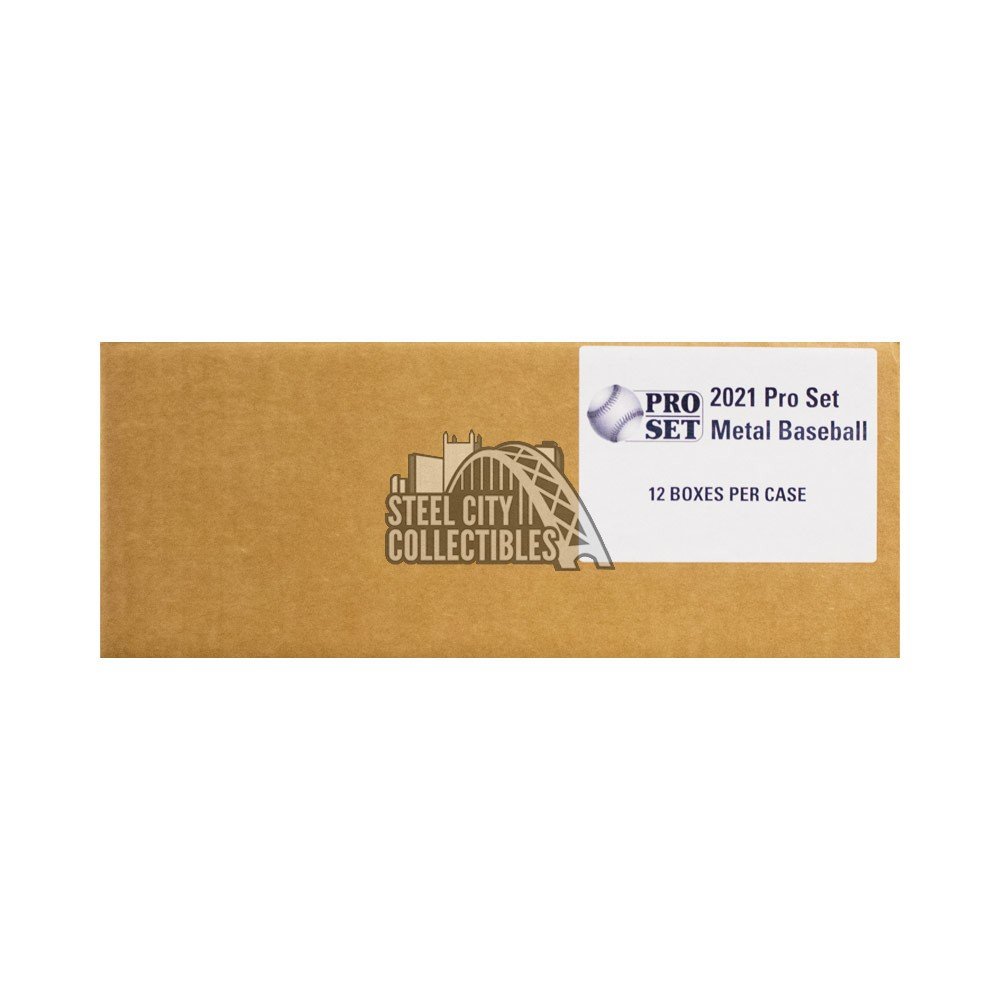 2021 Pro Set Metal Baseball Hobby 12-Box Case | Steel City Collectibles