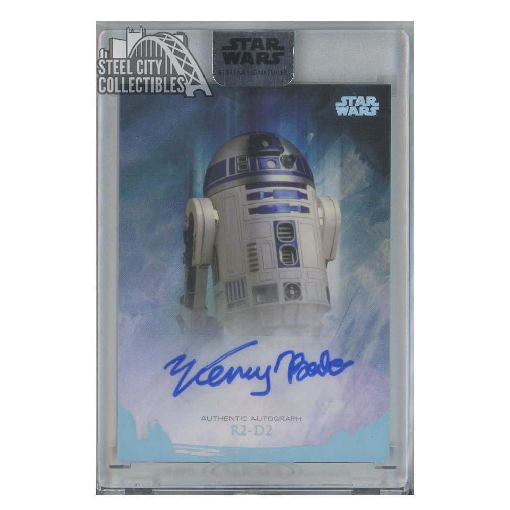 Kenny Baker R2-D2 2018 Topps Star Wars Stellar Signatures Auto 22/40 ...