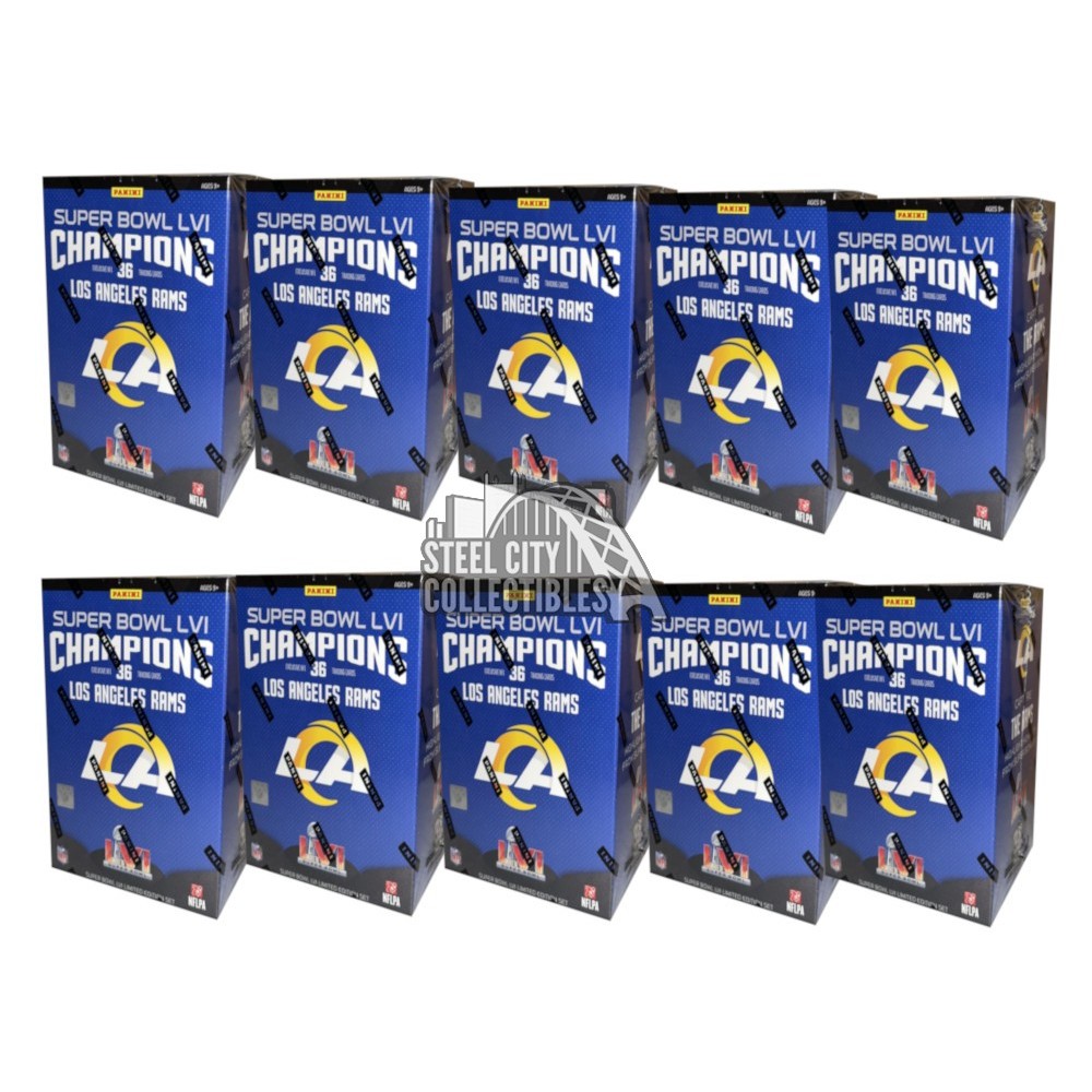 2022 Panini LA Rams Super Bowl LVI Champions Box 10-Set Lot | Steel ...