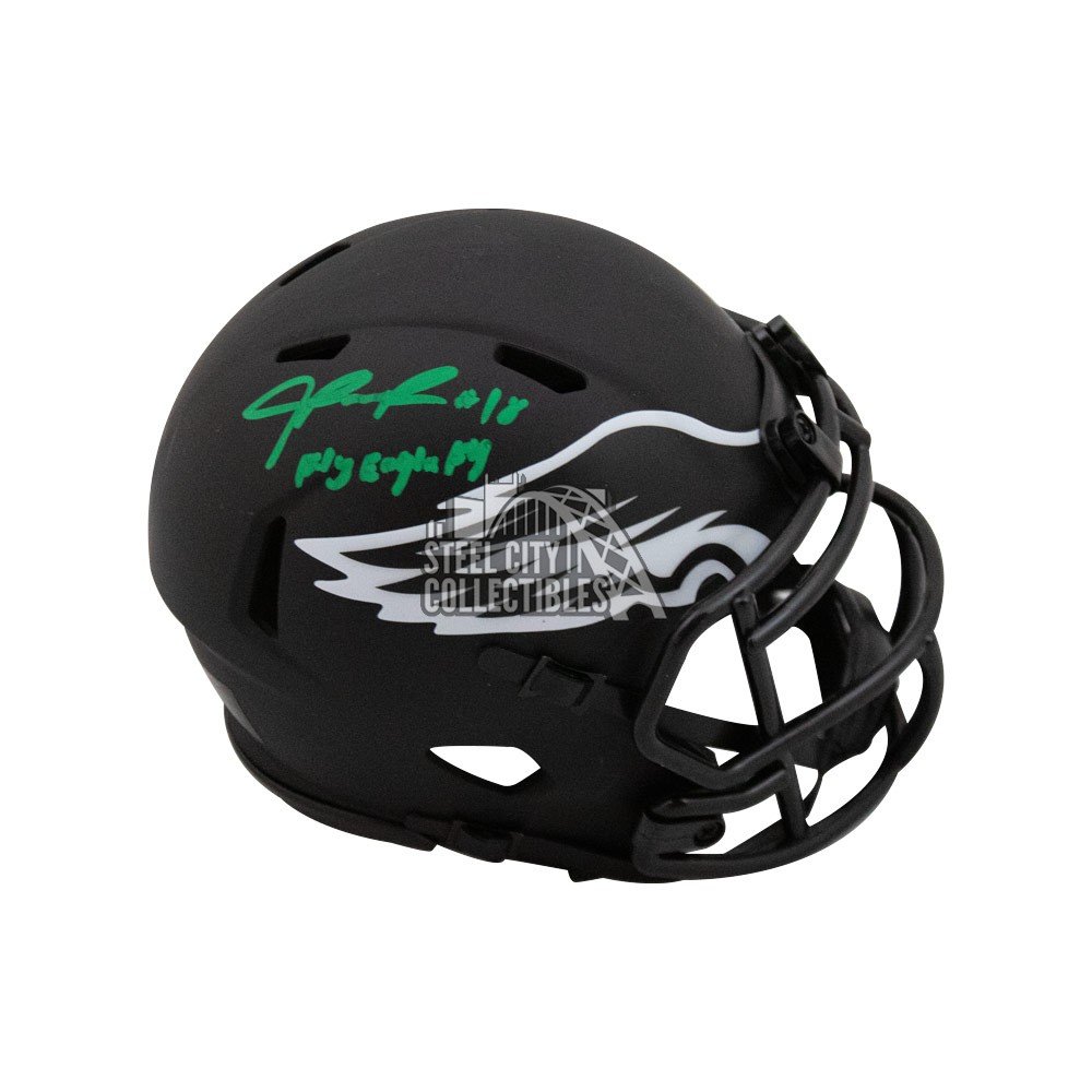 Jalen Reagor Fly Eagles Fly Autographed Eagles Eclipse Mini Football ...
