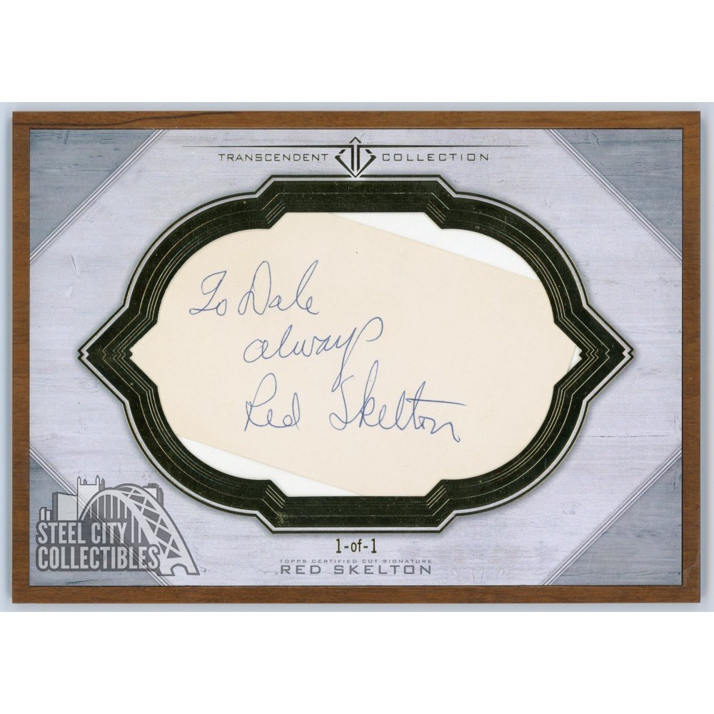 Red Skelton 2017 Topps Transcendent Oversized Cut Signature Autograph 1 ...