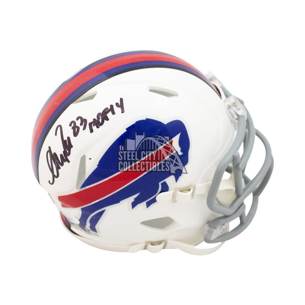 Andre Reed HOF 14 Autographed Buffalo Bills Speed Mini Football Helmet ...