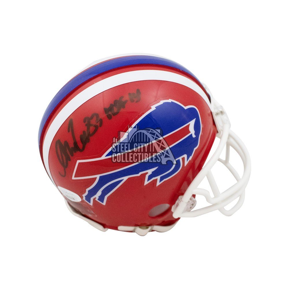 Andre Reed HOF 14 Autographed Buffalo Bills Red Mini Football Helmet ...