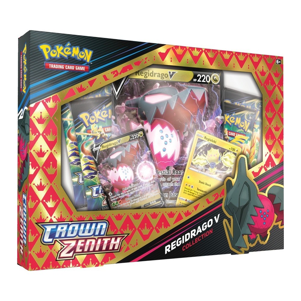 Pokemon Crown Zenith Regieleki V & Regidrago V Collection Box Pair ...