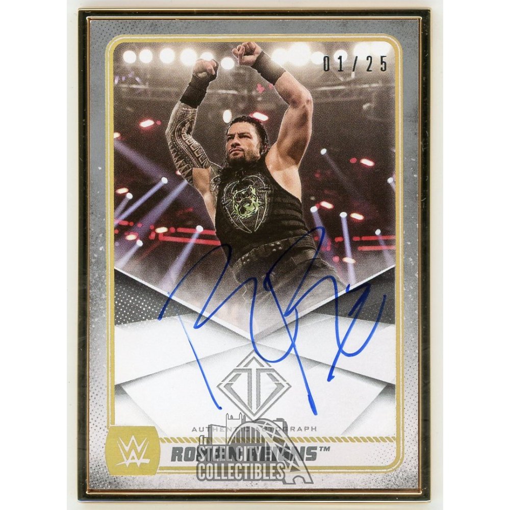 Roman Reigns 2020 Topps Transcendent WWE Autographed Card /25 | Steel ...
