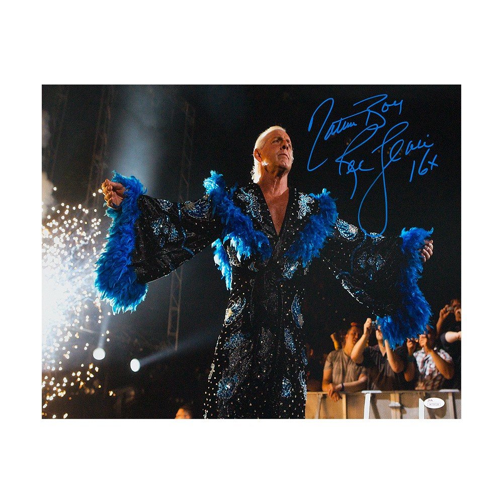 Ric Flair Blue Robe Autographed 16x20 Photo Nature Boy & 16x ...