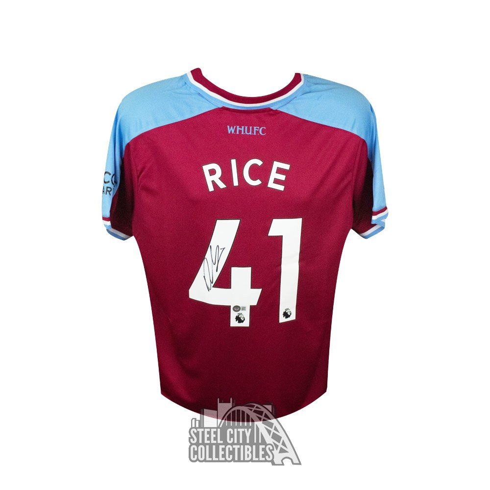 Declan Rice Autographed West Ham United Umbro Soccer Jersey - BAS ...