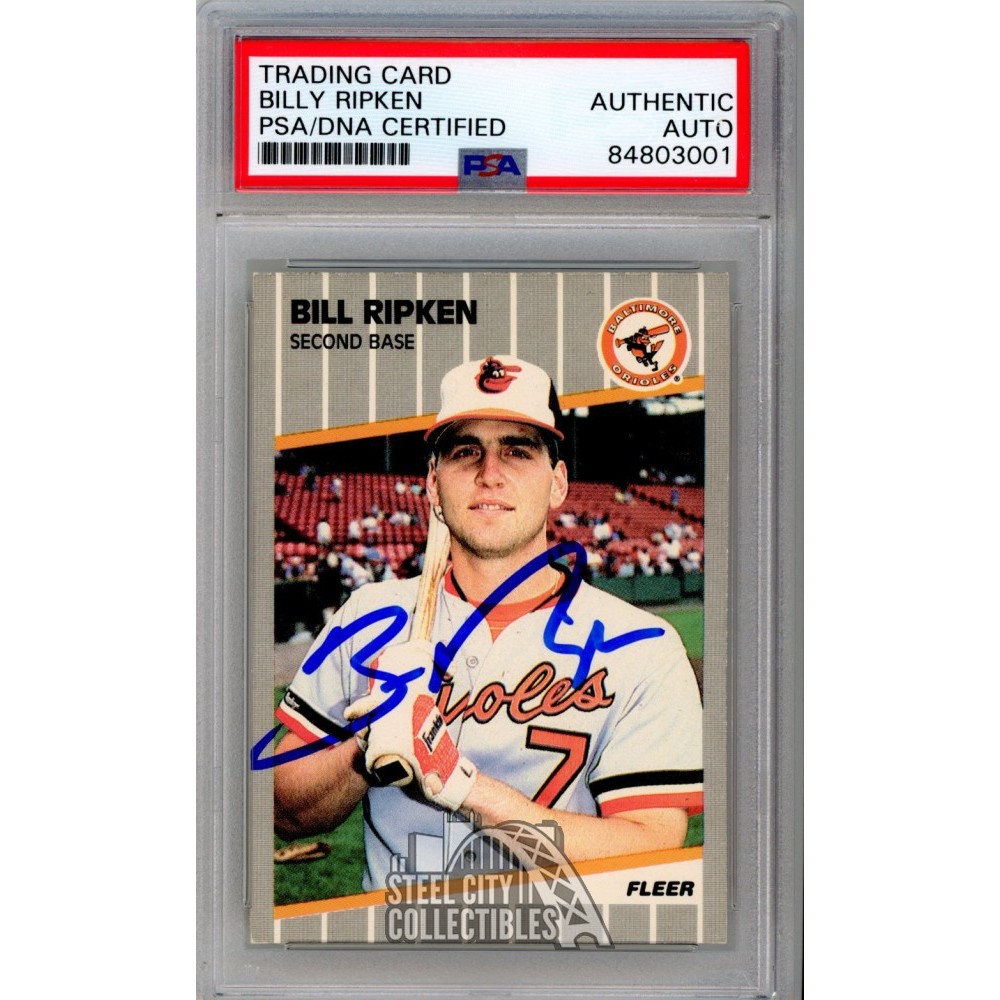 Bill Ripken 1989 Fleer Autograph Black Box Card #616 PSA/DNA | Steel ...