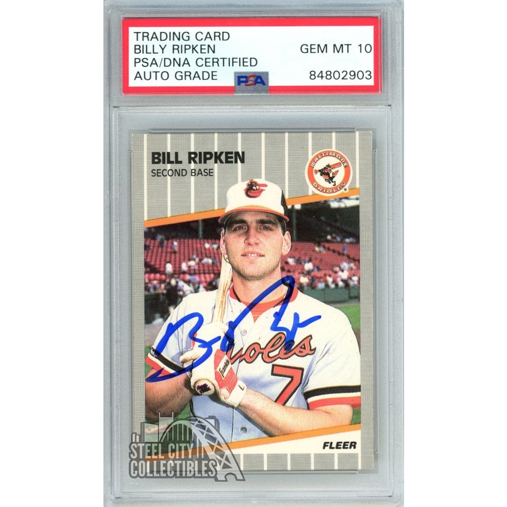 Bill Ripken 1989 Fleer "Scribble" Autograph Card #616 PSA/DNA 10 ...