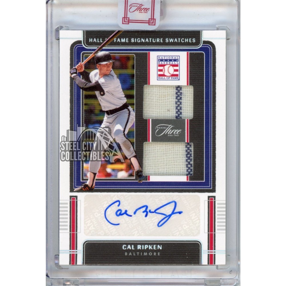 Cal Ripken Jr 2022 Panini Three & Two Autograph Jersey Card #HOFS-CR 20 ...