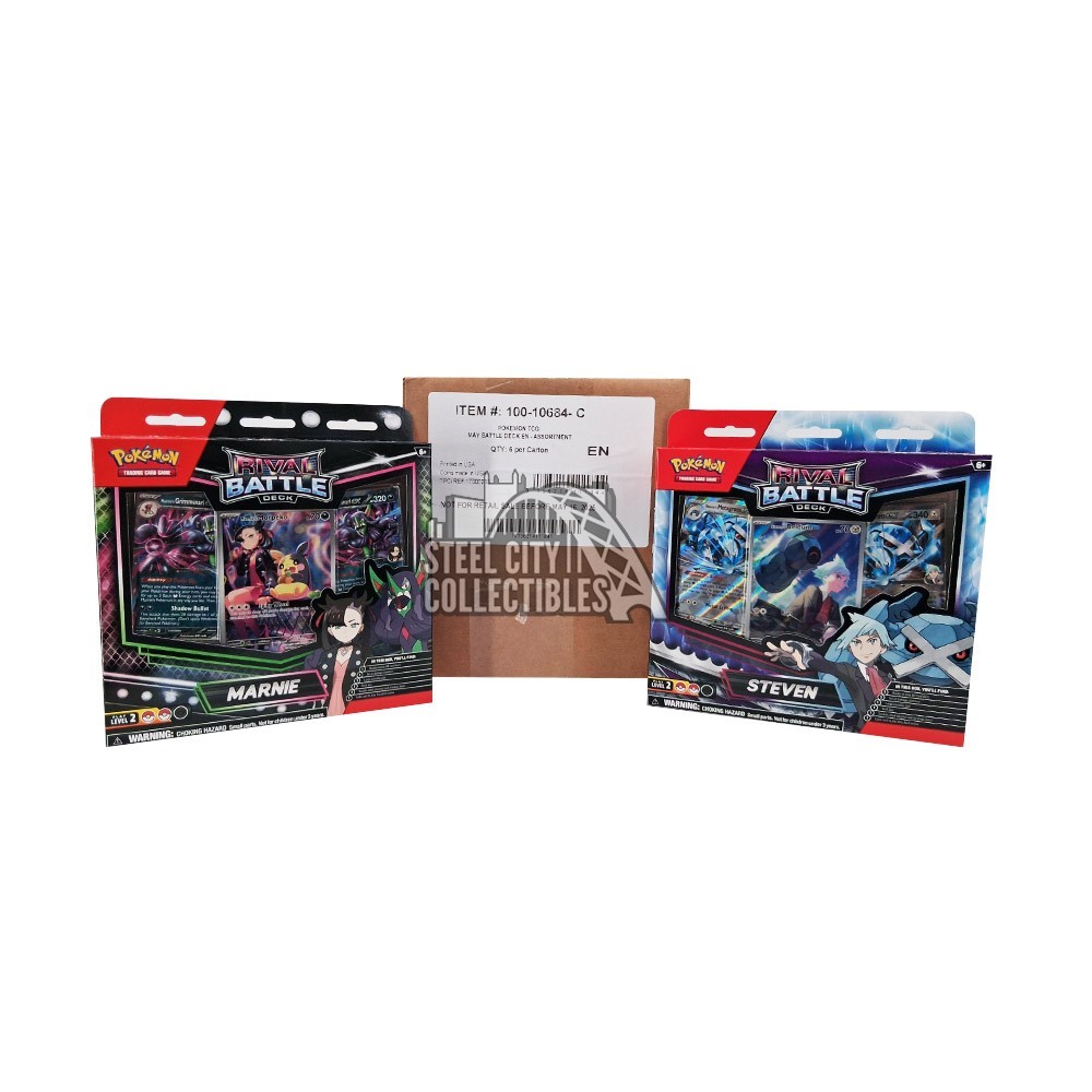 Pokemon Rival Battle 6-Deck Display Box- Marnie & Steven | Steel City ...