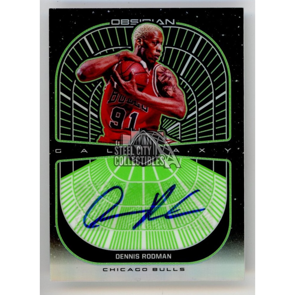 Dennis Rodman 2019-20 Panini Obsidian Galaxy Autograph Card #GA-DRM 06/ ...