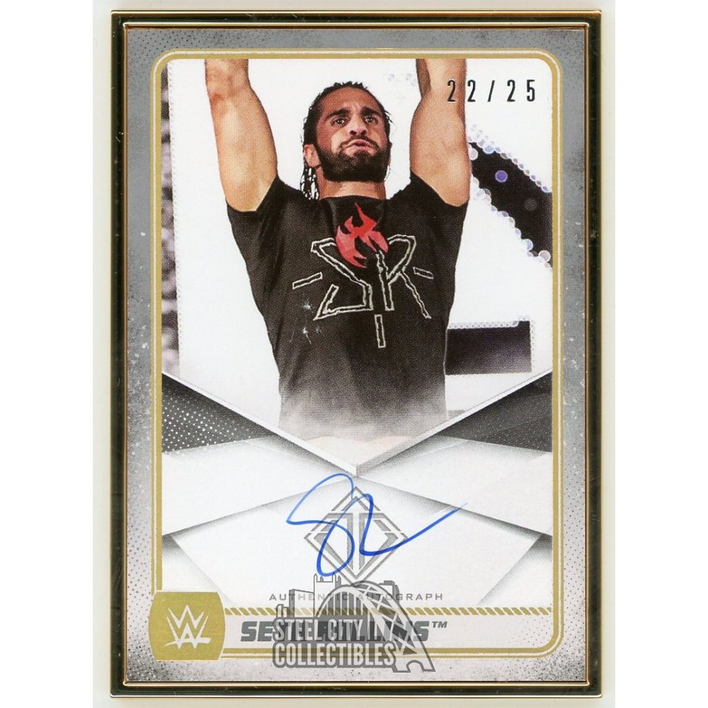 Seth Rollins 2020 Topps Transcendent WWE Autographed Card /25 | Steel ...