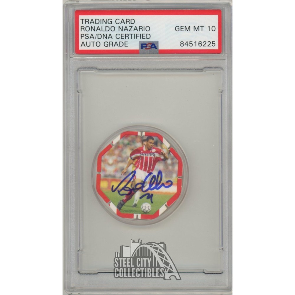 Ronaldo Nazario 1995-96 Croky Nibb It Topshots Autograph Rookie #10 ...